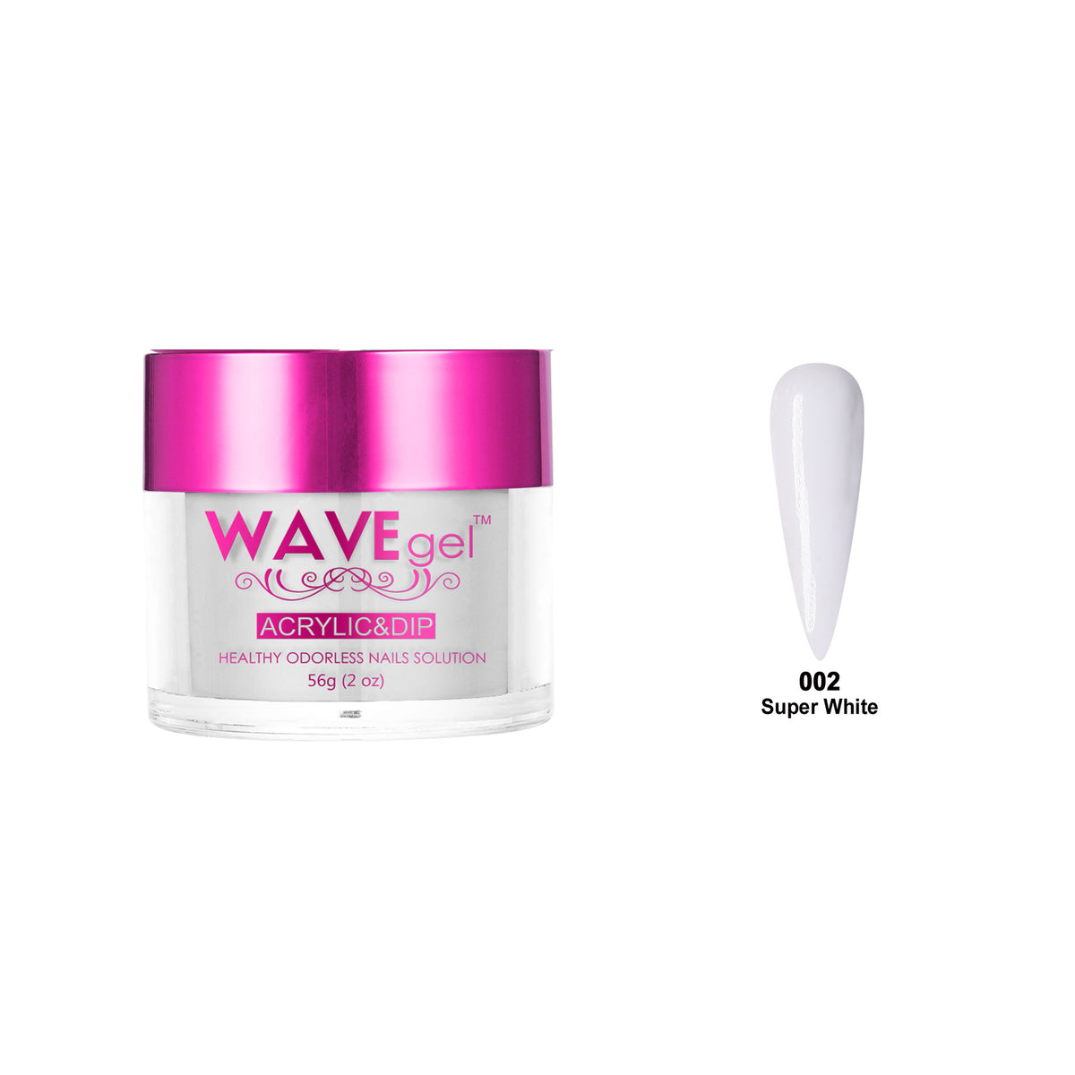 WAVEGEL PRINCESS DIP & ACRYLIC POWDER WP02 SUPER WHITE – WAVEGEL SHOP