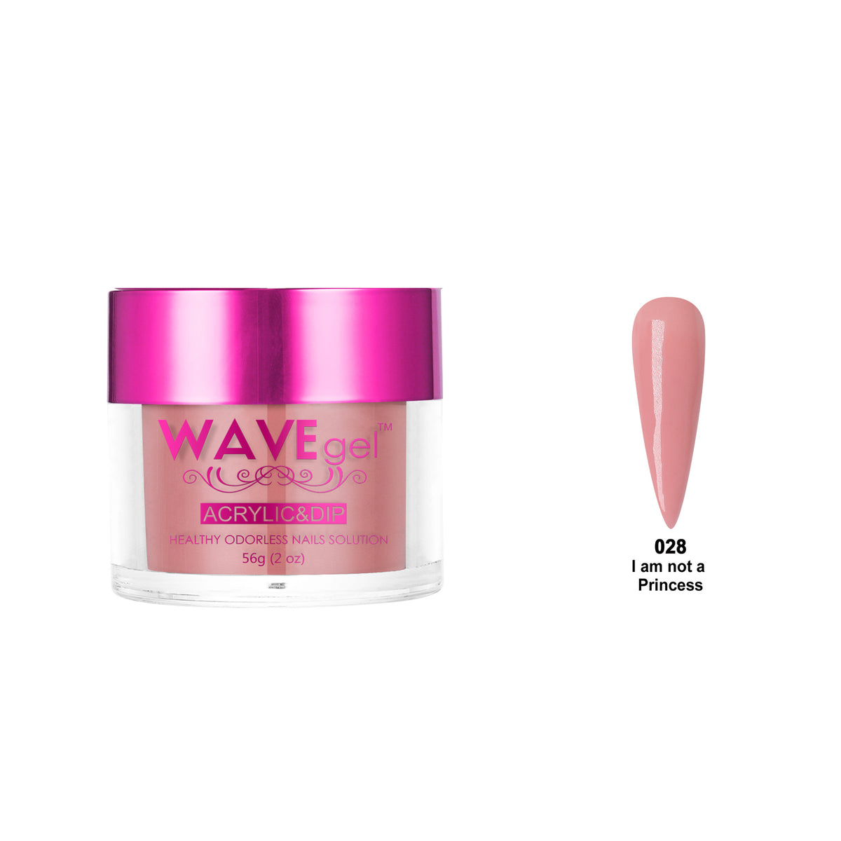 WAVEGEL PRINCESS DIP & ACRYLIC POWDER WP28 I AM NOT A PRINCESS ...